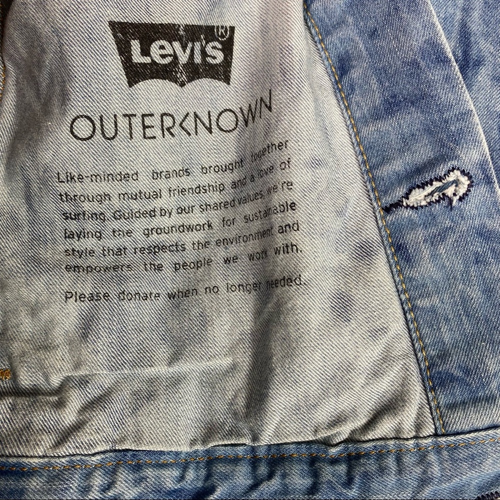 Levi’s Outerknown Demon Jacket Jean Jacket Acid Washed - Gem
